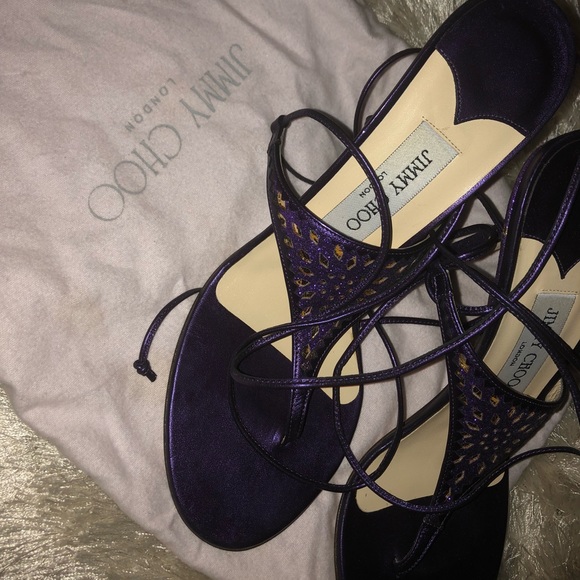 Jimmy Choo | Shoes | Jimmy Choo Purple Heel Sandal | Poshmark